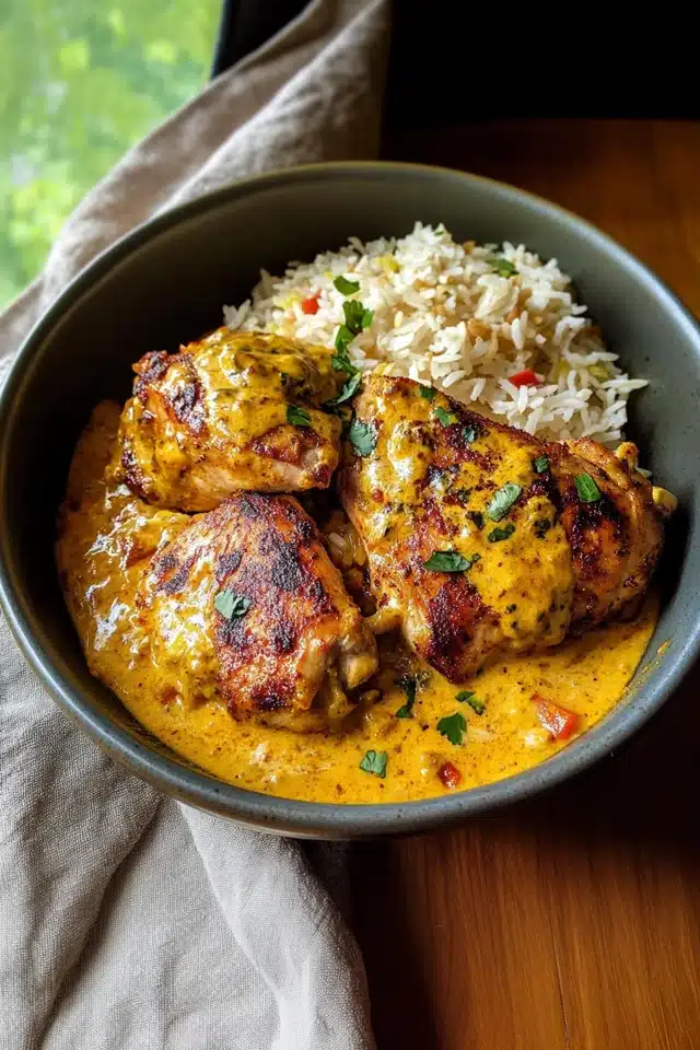 Creamy Peri-Peri Chicken with Rice: A Comforting Dish Full of Flavor ...