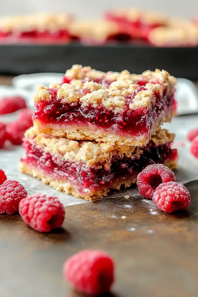Raspberry Jam Bars : A Sweet Slice of Nostalgia - EpicureanNest