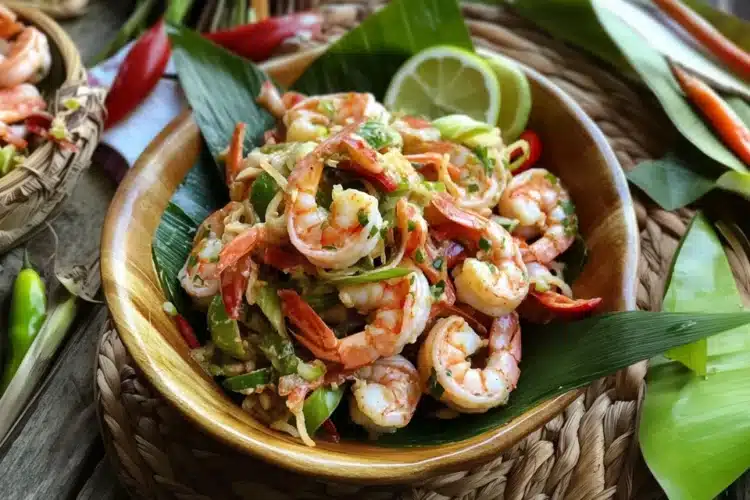 Pla Goong (Thai Spicy Shrimp Salad) - EpicureanNest