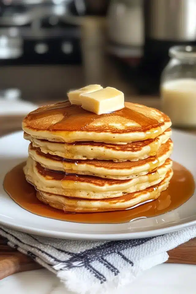 Easy Homemade Pancakes - EpicureanNest