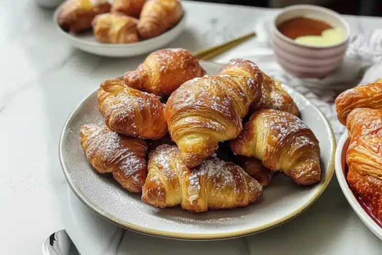 Fluffy Fried Croissant Beignets - EpicureanNest