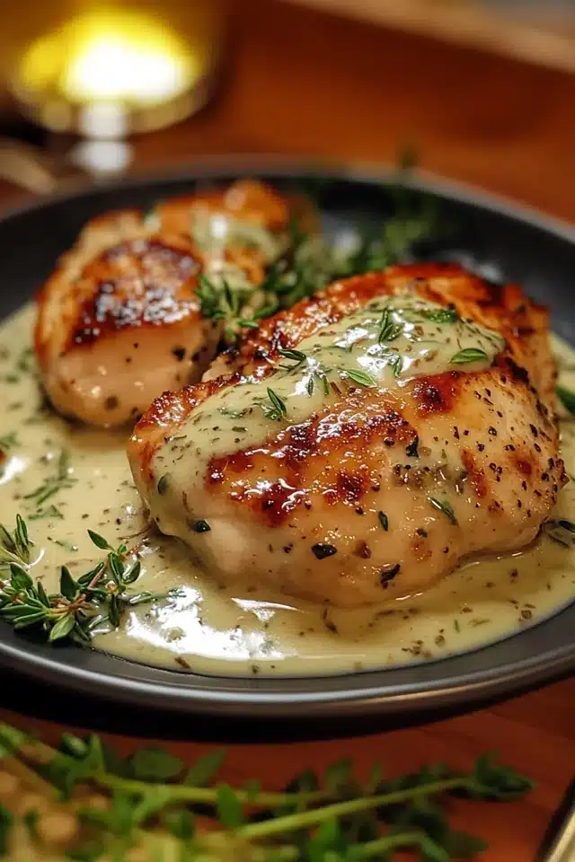 Creamy Chicken with Boursin Sauce (Garlic and Fine Herbs) - EpicureanNest