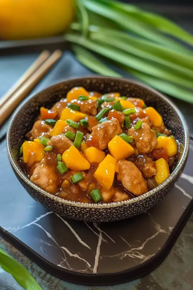 Asian Mango Chicken - EpicureanNest