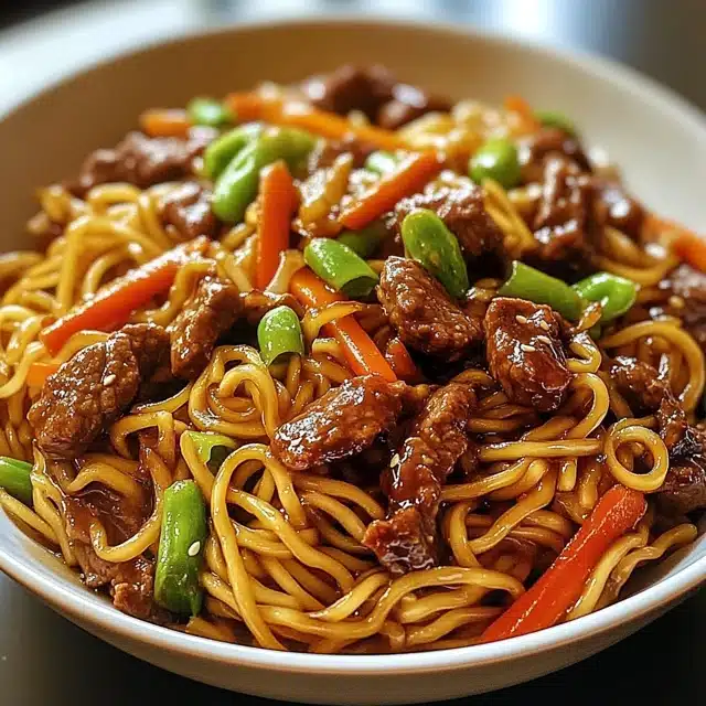 Beef Stir-Fry with Noodles and Sticky Sauce - EpicureanNest