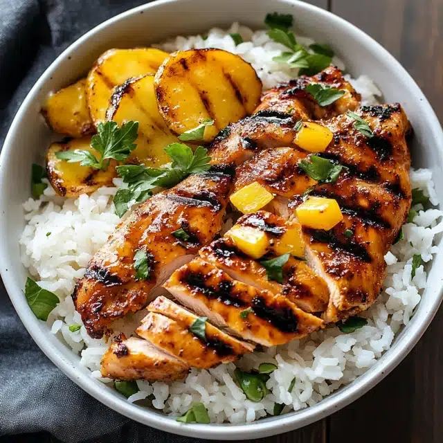 Hawaiian Chicken with Coconut Rice - EpicureanNest