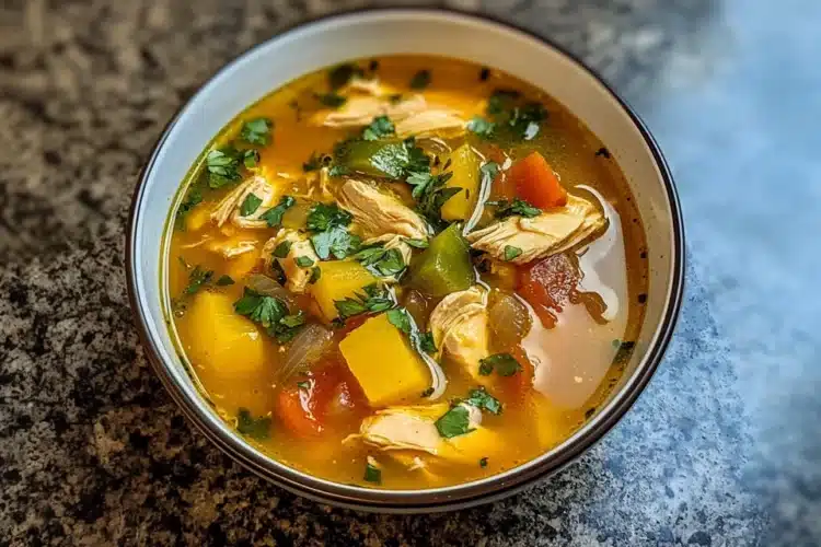 Cuban Chicken Soup (Sopa de Pollo Cubana) - EpicureanNest