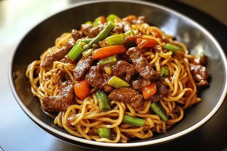 Beef Stir-Fry with Noodles and Sticky Sauce - EpicureanNest