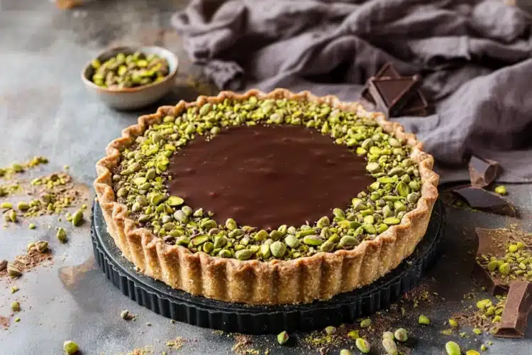 Dubai Pistachio Chocolate Pie - EpicureanNest