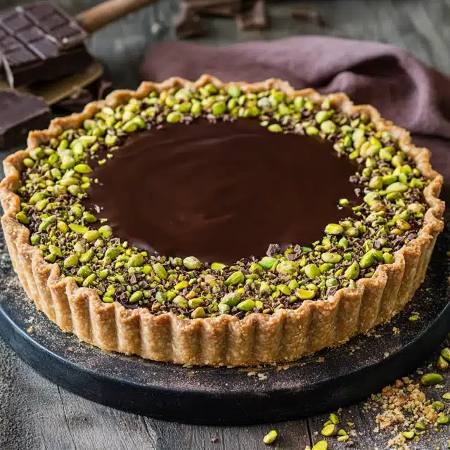 Dubai Pistachio Chocolate Pie - EpicureanNest