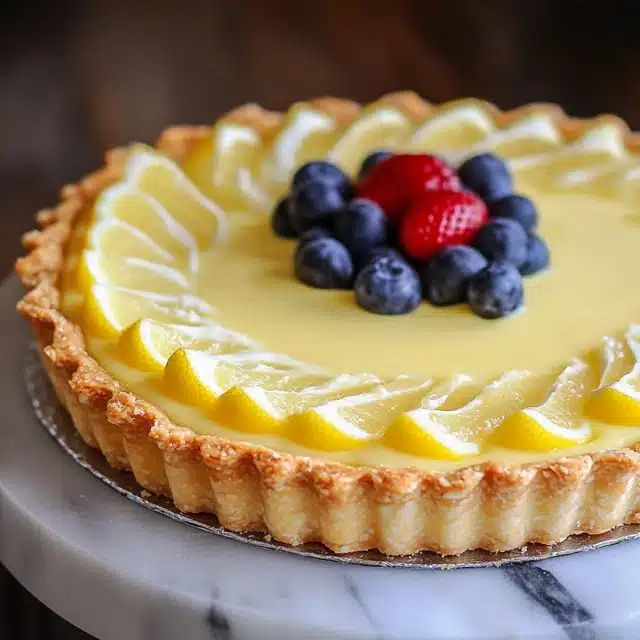 French Lemon Cream Tart - EpicureanNest