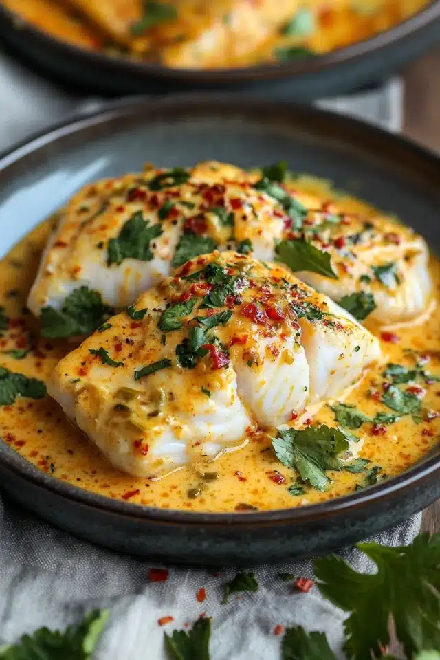 Coconut Curry Baked Cod - EpicureanNest