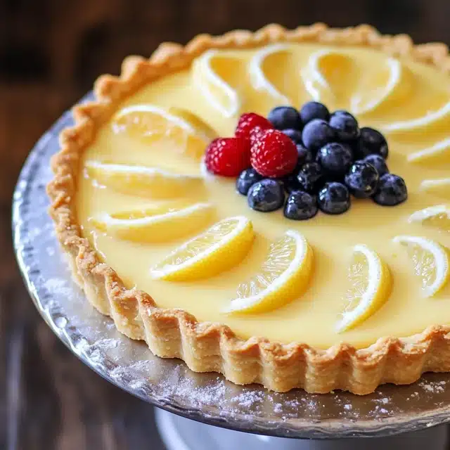 French Lemon Cream Tart - EpicureanNest