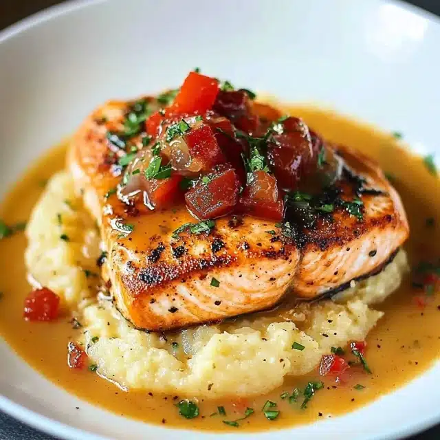 Creole Salmon and Grits – A Soulful Southern Classic with a Creole ...