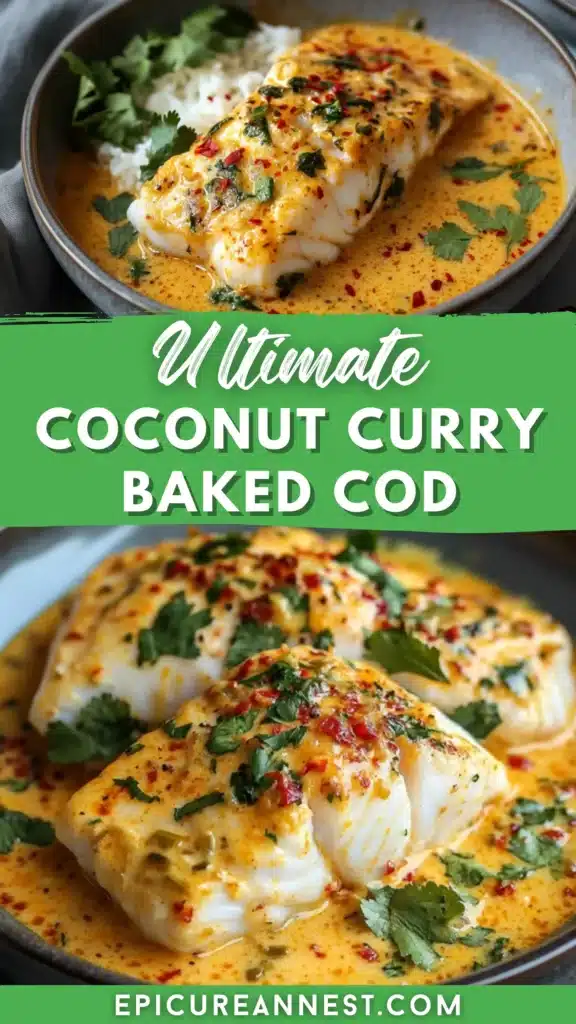 Coconut Curry Baked Cod - EpicureanNest
