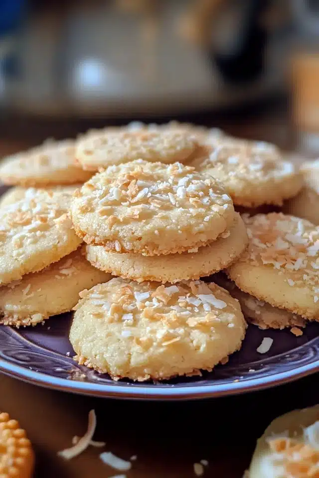 Toasted Coconut Shortbread: A Buttery Tropical Escape - EpicureanNest