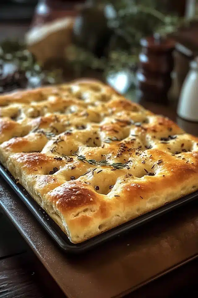 Homemade Focaccia Bread - EpicureanNest