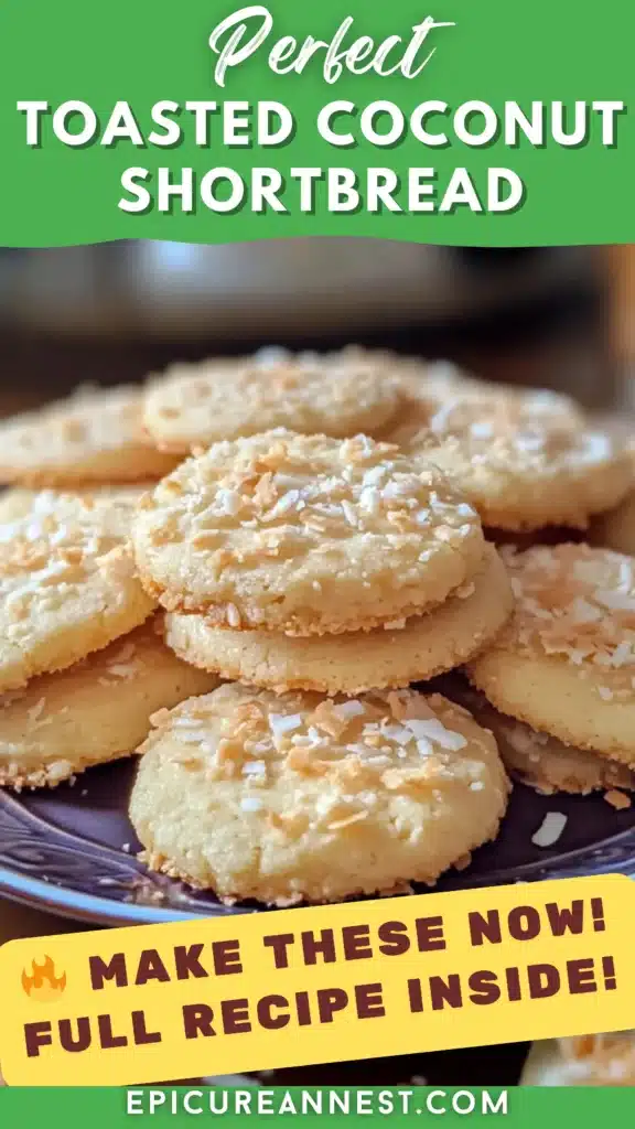 Toasted Coconut Shortbread: A Buttery Tropical Escape - EpicureanNest