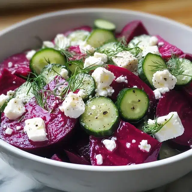 Fresh Cucumber and Beet Salad - EpicureanNest