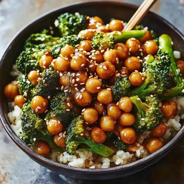 A Cozy Weeknight Tradition: Sticky Sesame Chickpeas & Broccoli ...