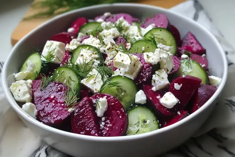 Fresh Cucumber and Beet Salad - EpicureanNest