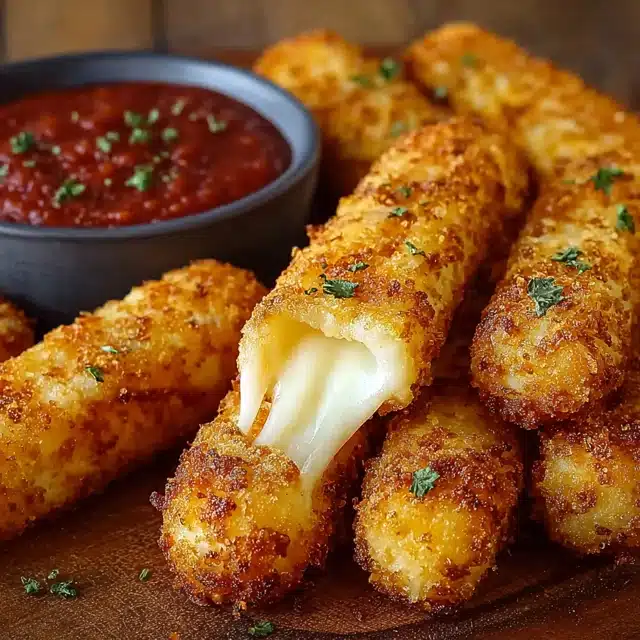 Golden Crunch Mozzarella Sticks: A Crispy, Cheesy Comfort Food Classic ...