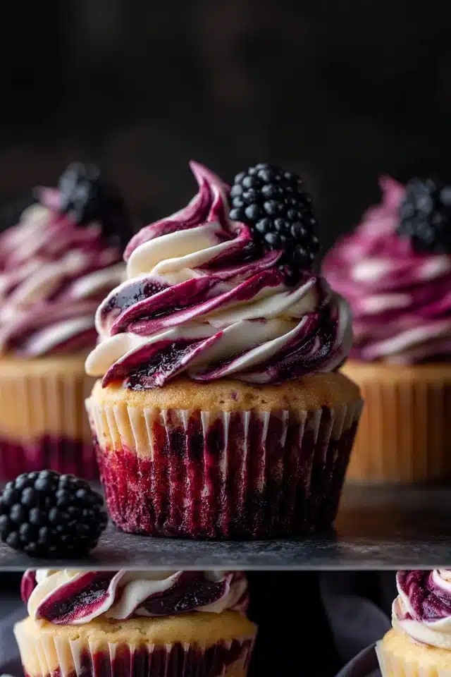 Blackberry Swirl Cupcakes: A Beautifully Bold Berry Treat for Every Celebration - EpicureanNest