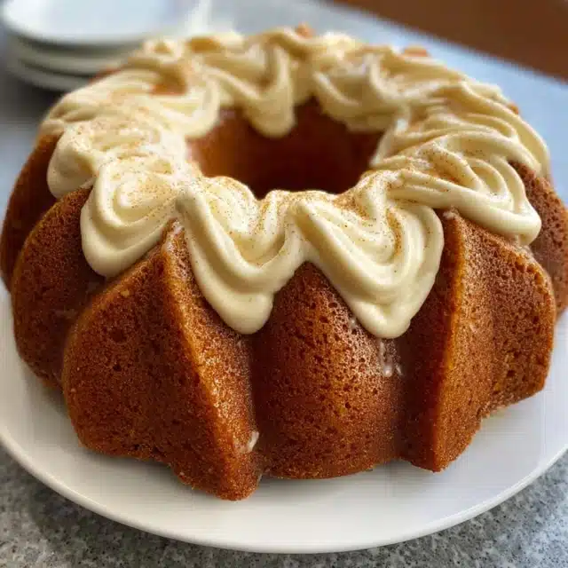 Spice Cake Bundt with Maple Frosting - EpicureanNest