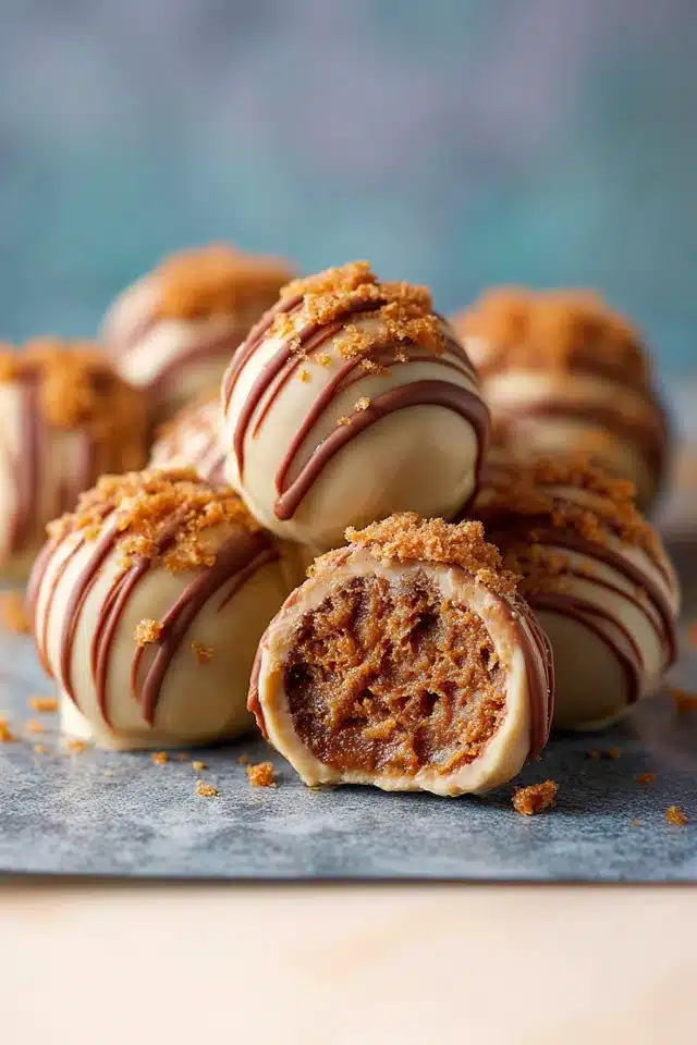 No-Bake Biscoff Cookie Truffles - EpicureanNest
