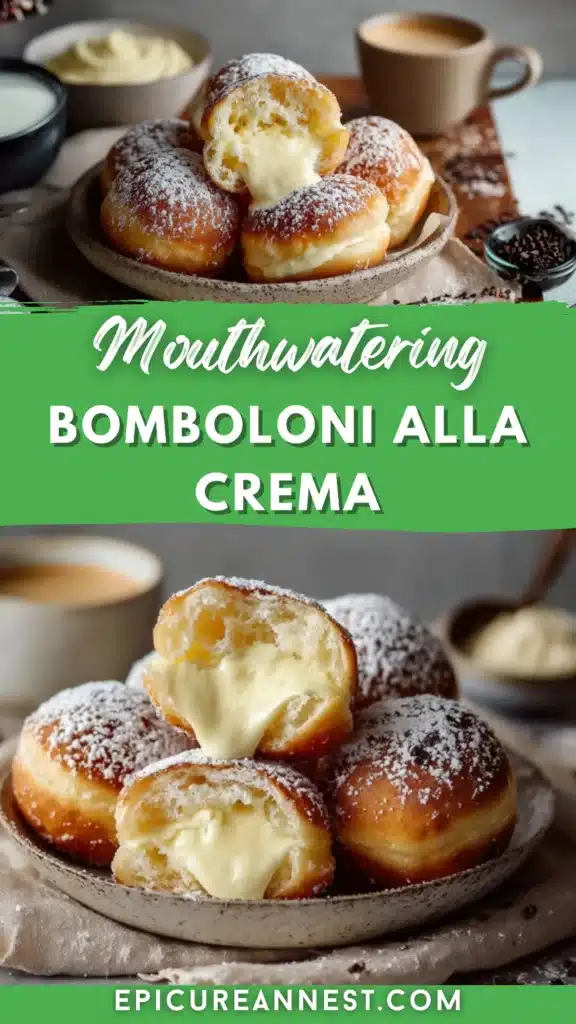 Bomboloni alla Crema – Italian Cream-Filled Doughnuts - EpicureanNest