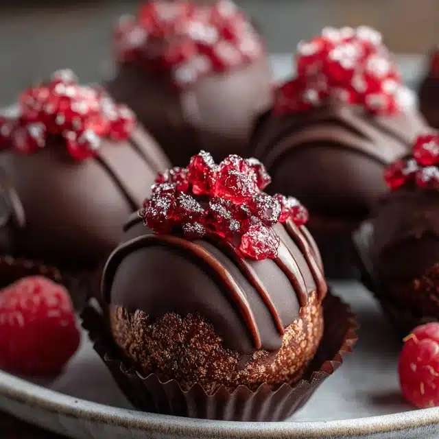 Decadent Dark Chocolate Raspberry Truffles - EpicureanNest