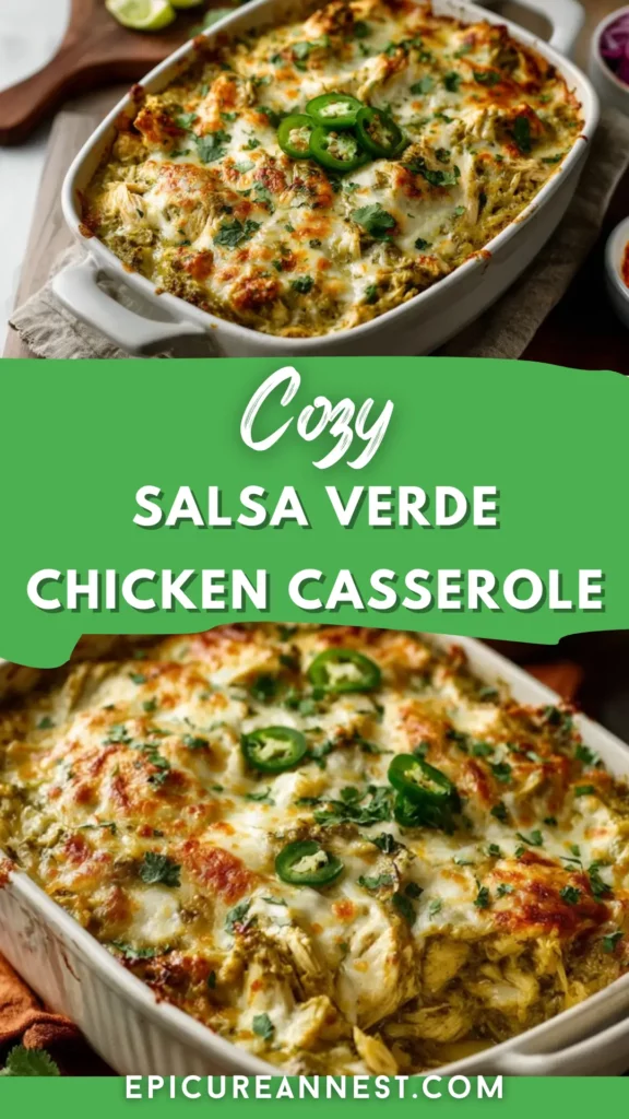 Cozy Salsa Verde Chicken Casserole - EpicureanNest