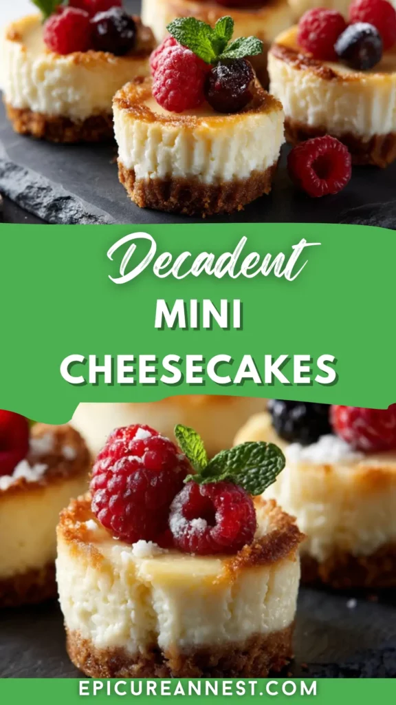 Mini Cheesecakes - EpicureanNest