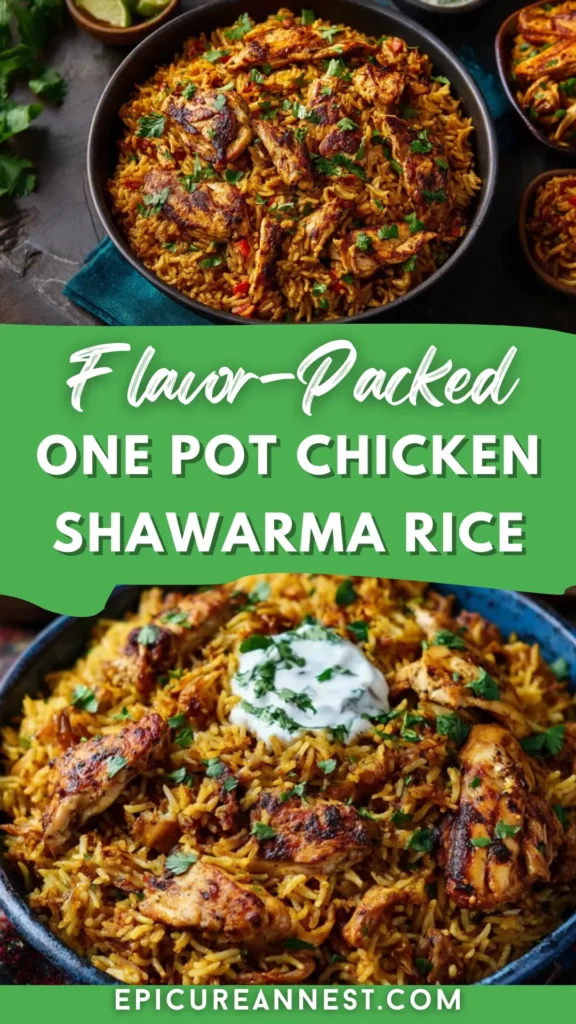 One Pot Chicken Shawarma Rice - EpicureanNest