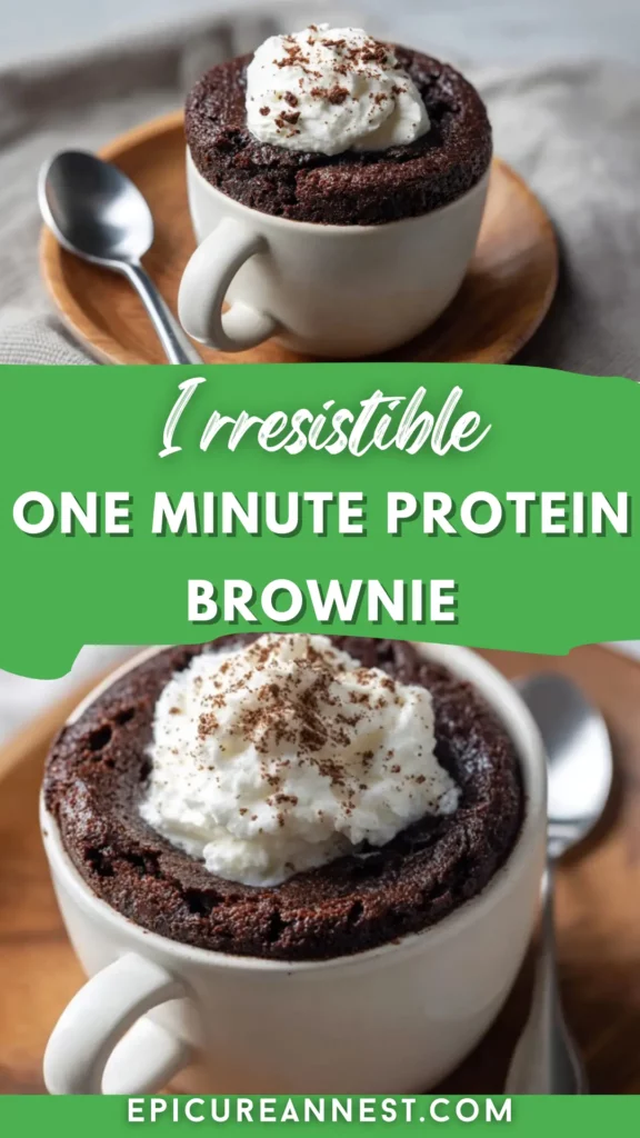 One Minute Protein Brownie - EpicureanNest