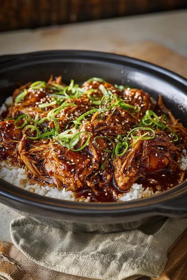 Slow Cooker Honey Teriyaki Chicken - EpicureanNest