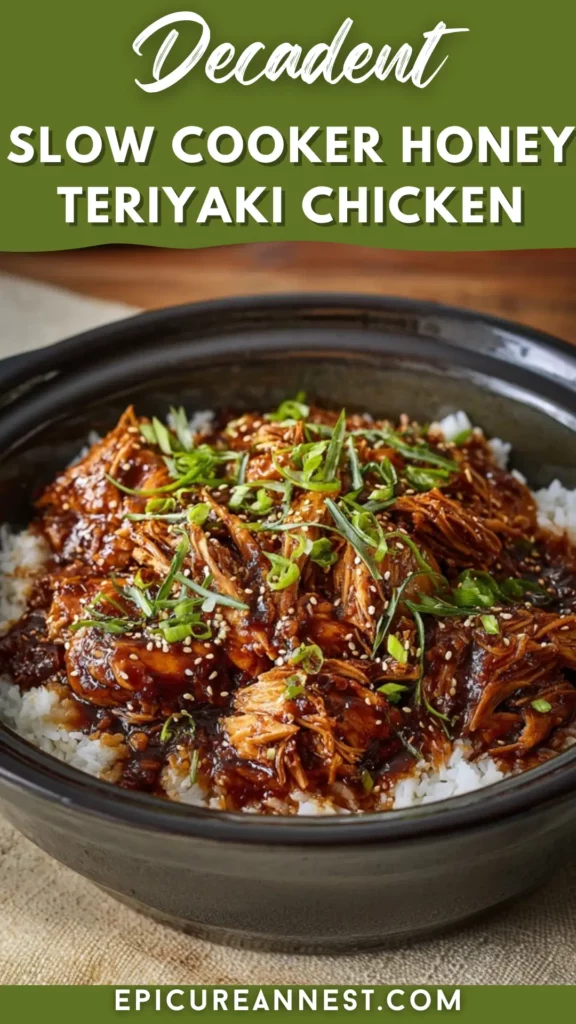 Slow Cooker Honey Teriyaki Chicken - EpicureanNest