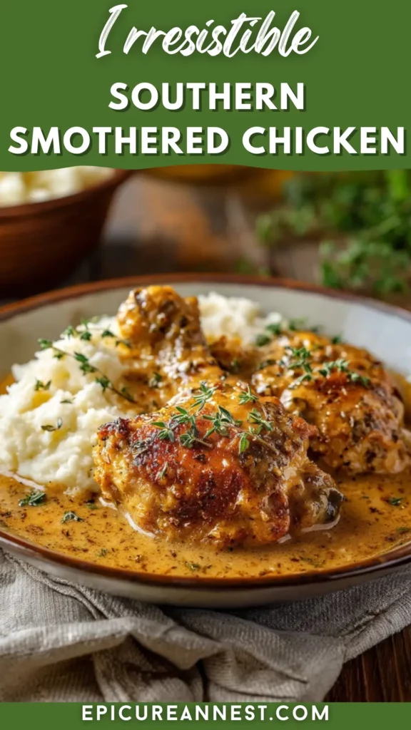 Southern Smothered Chicken - EpicureanNest