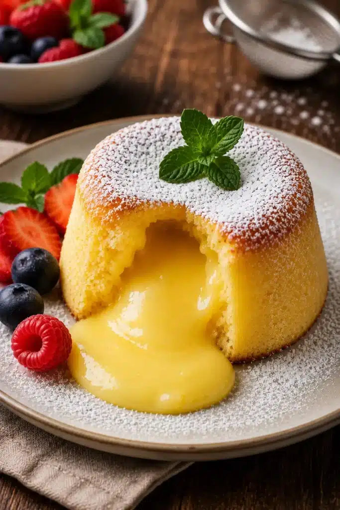 Lemon Lava Cake - EpicureanNest